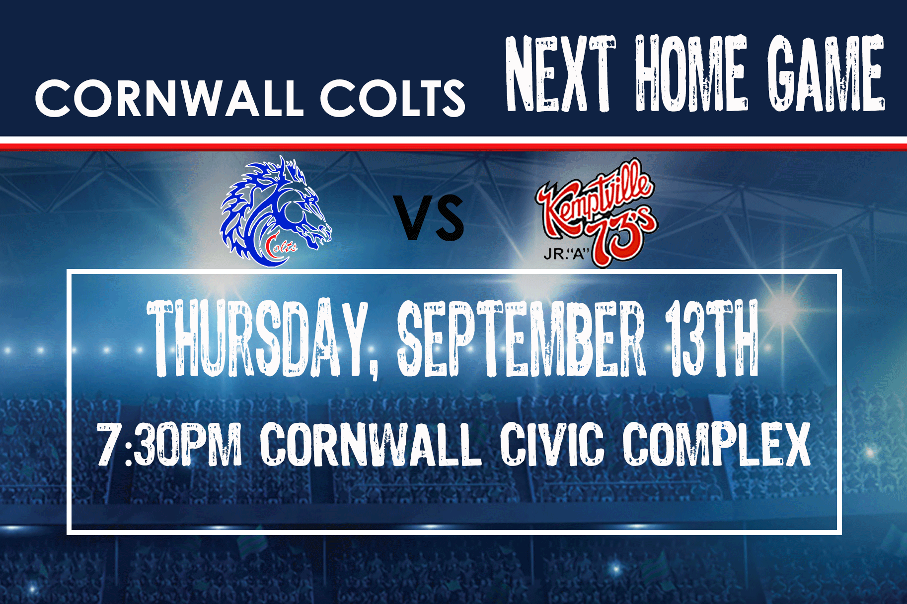 Colts Next Home Game | Cornwall Colts
